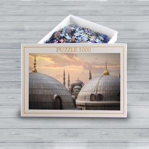Mosque View Puzzle&muslim Istanbul Large Piece Jigsaw, Puzzles for ...