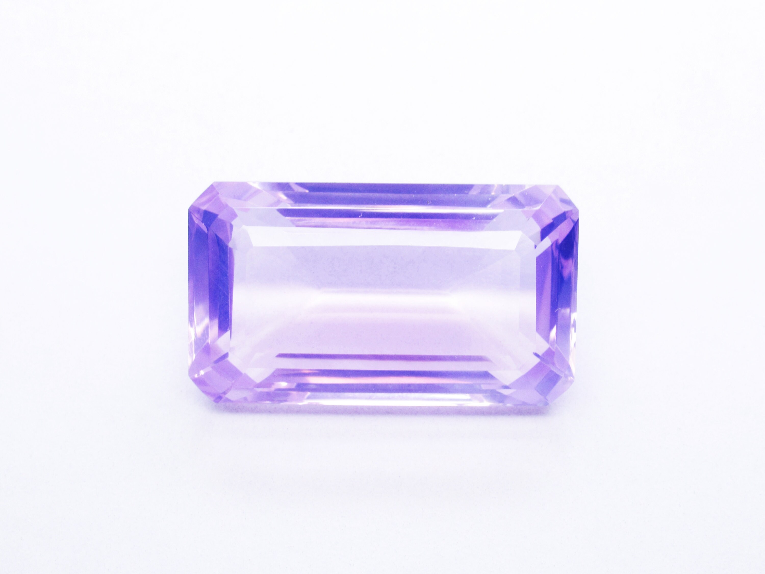 Natural Lavender Quartz Gemstones Emerald Cut Faceted - Etsy 日本
