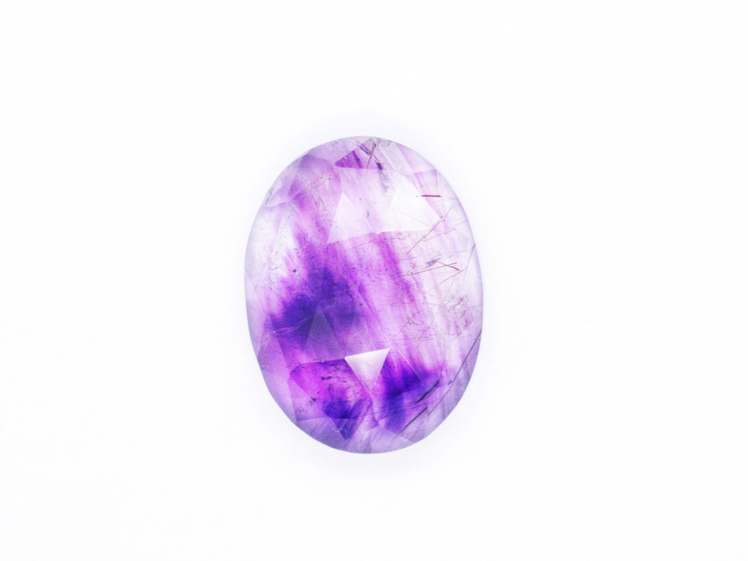 Melody Stone! Natural Super Seven Gemstones, Oval Shape Amethyst Super ...