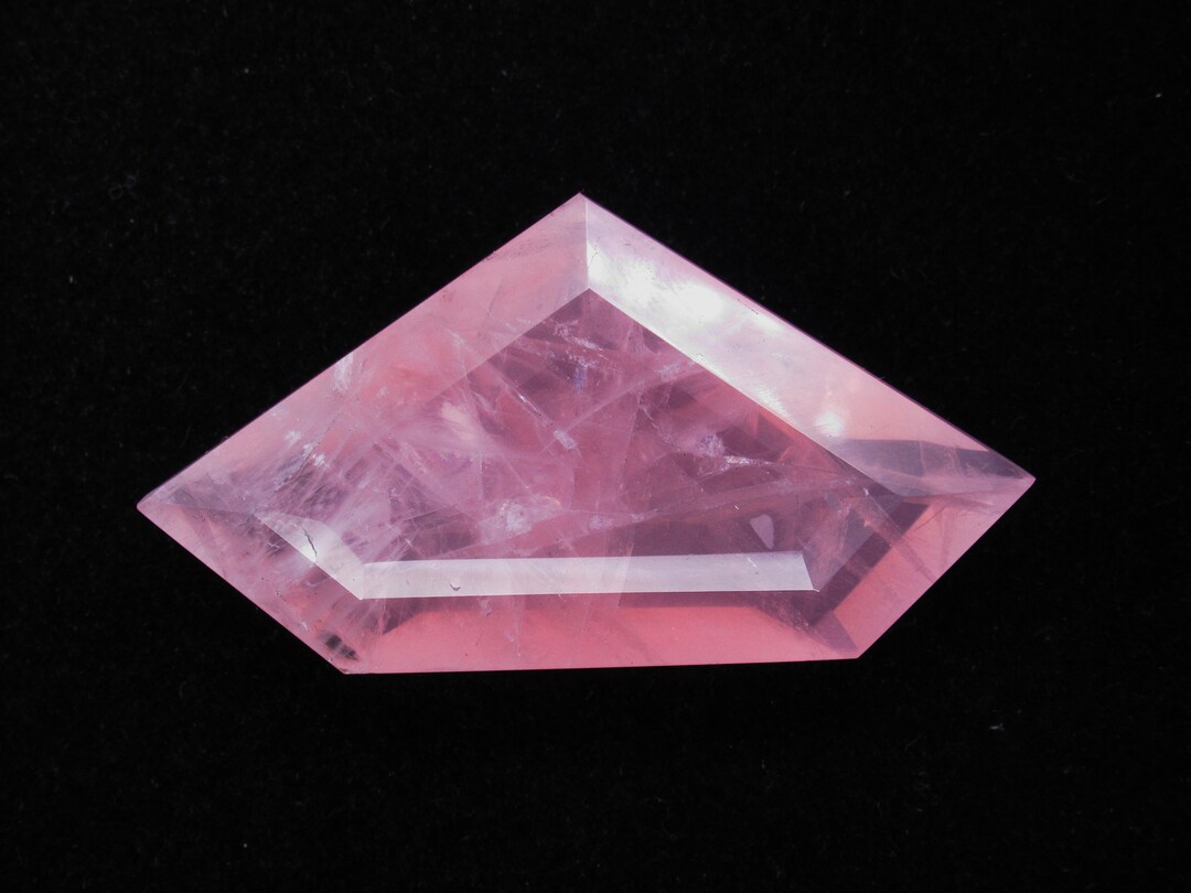 Fancy Shape Natural Rose Quartz Gemstone, Faceted Pink Rose Quartz ...