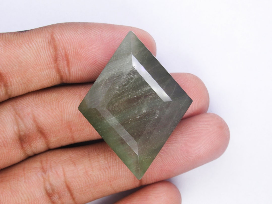 Green Rutile Quartz Gemstone, Fancy Shape Green Rutile, Natural Rutile ...