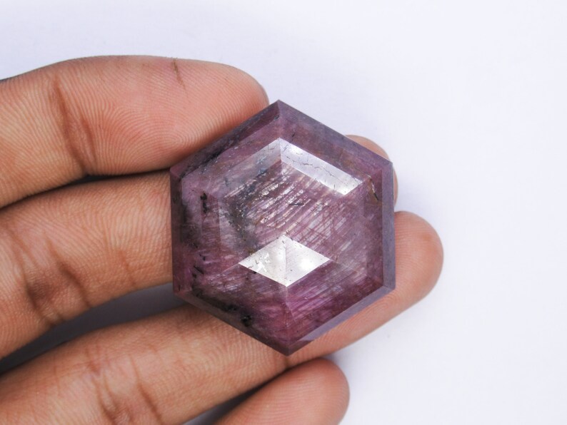 Natural Star Ruby Gemstone Hexagon Shape Ruby Cabochons - Etsy