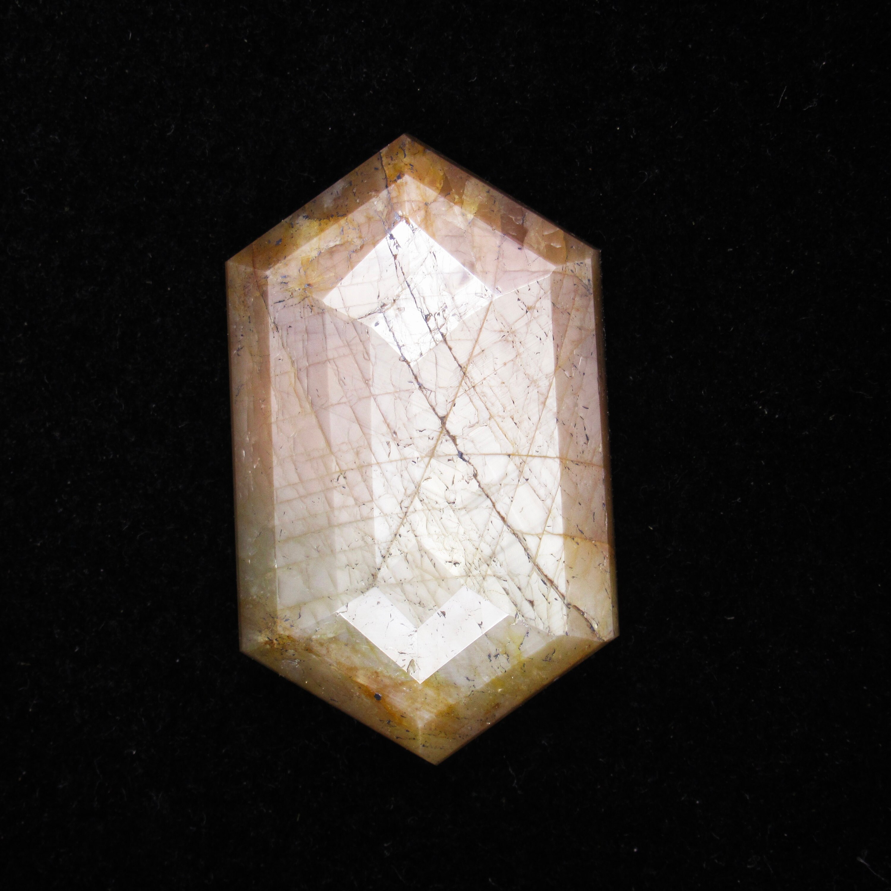 Natural Yellow Star Sapphire Hexagon Shape Sapphire AA Quality Handmade ...