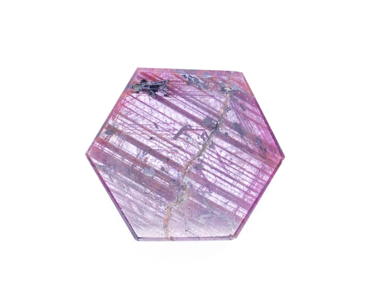 AAA Star Ruby Gemstone, Hexagon Faceted Cabochon Natural Ruby for ...