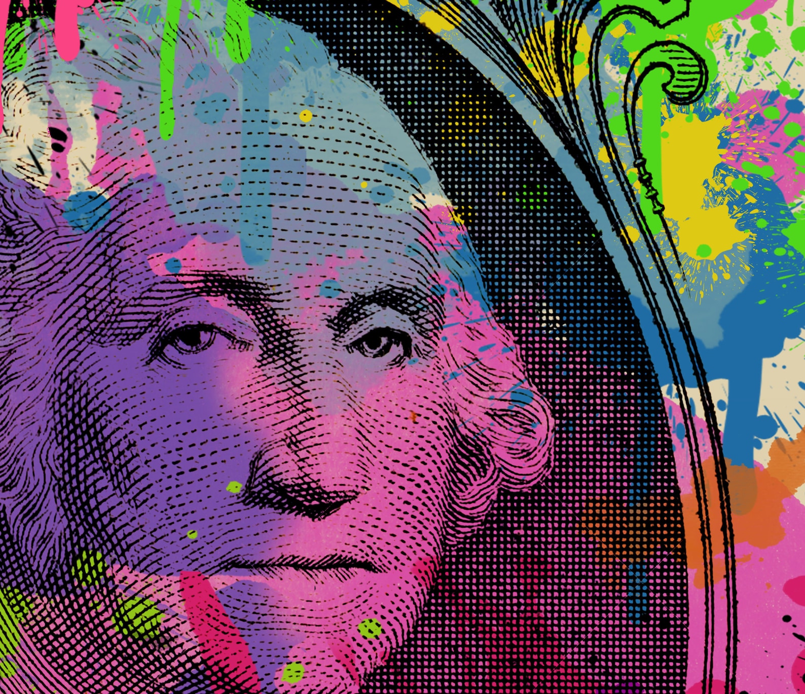 Very COOL 36x36 Huge Canvas George Washington Graffiti 2021 - Etsy UK