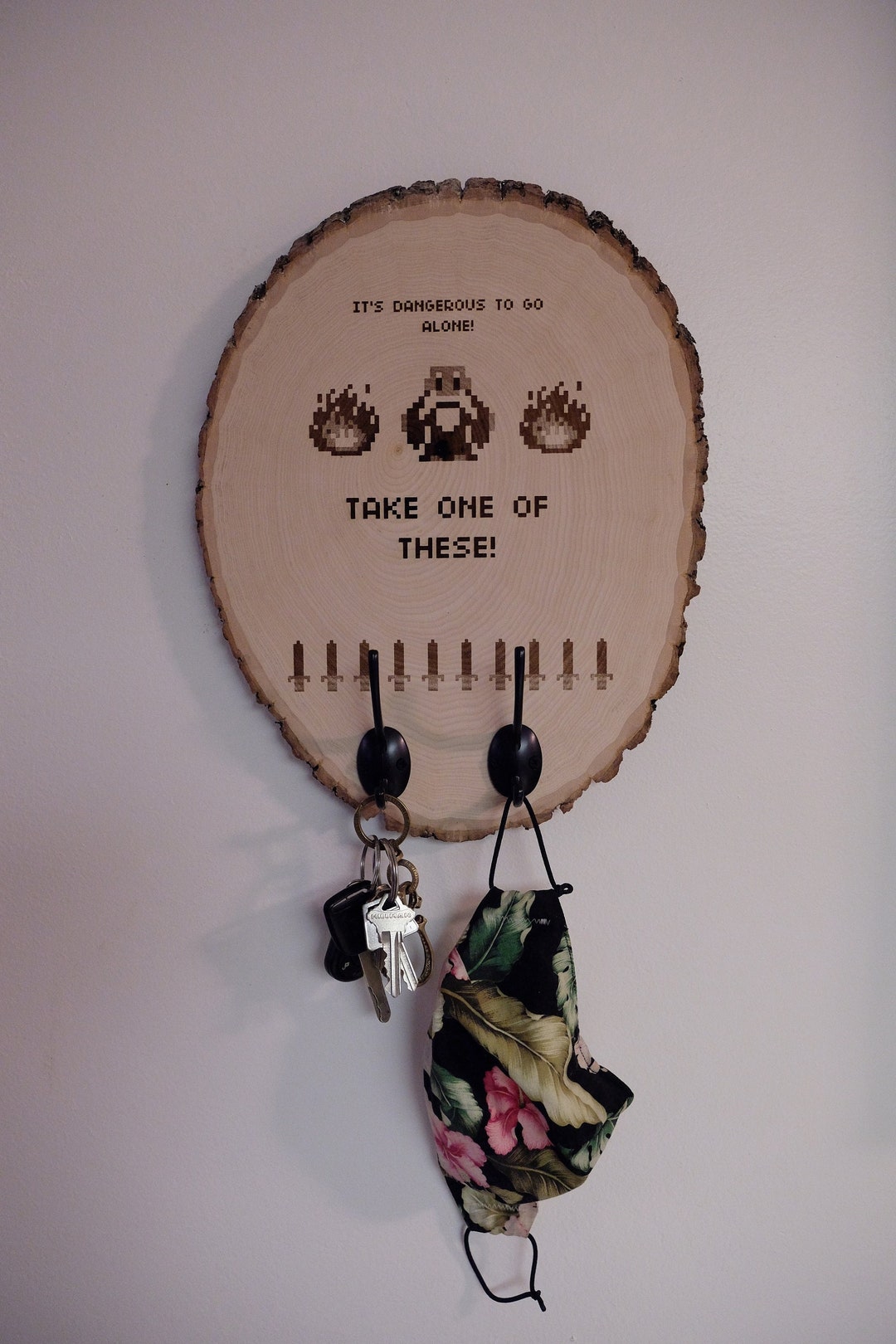 Legend of Zelda Keyholder - It's Dangerous to Go Alone! Key and Mask ...