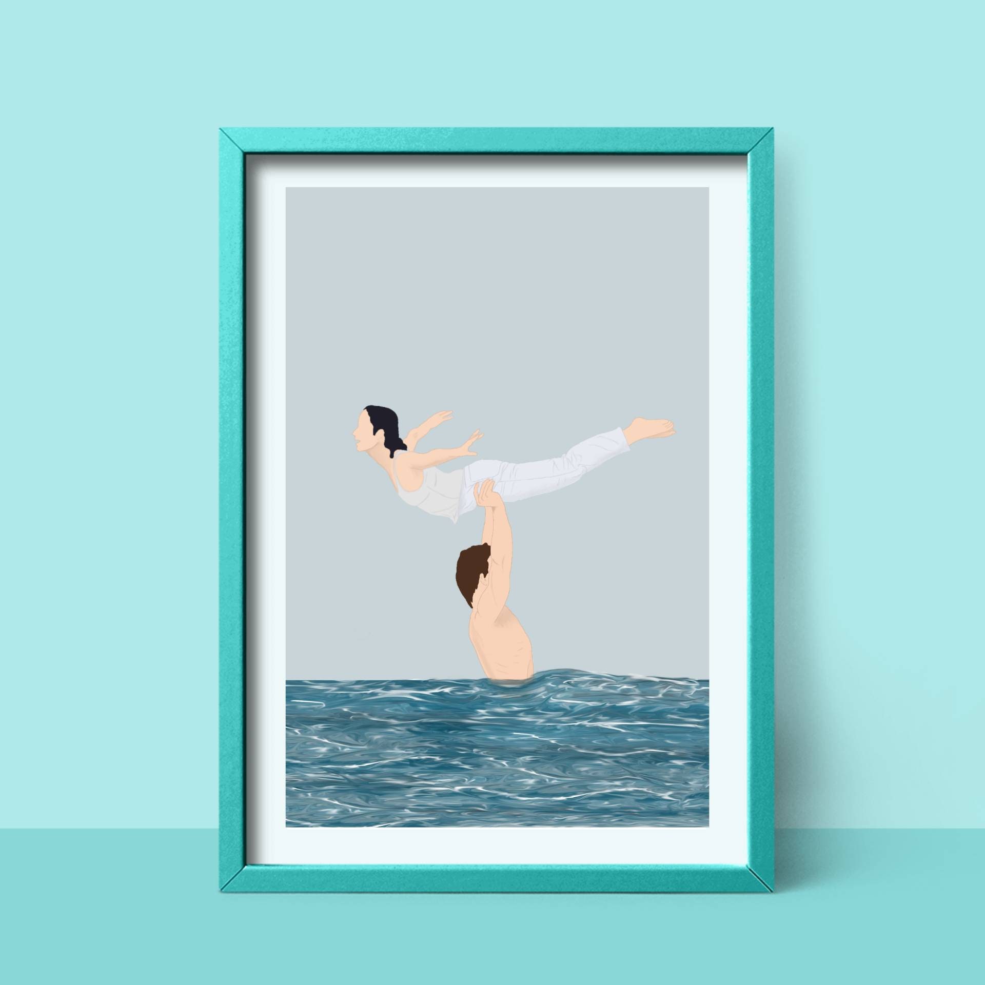 Dirty dancing design A4 print, unframed, wall art, Patrick Swayze, 80s ...