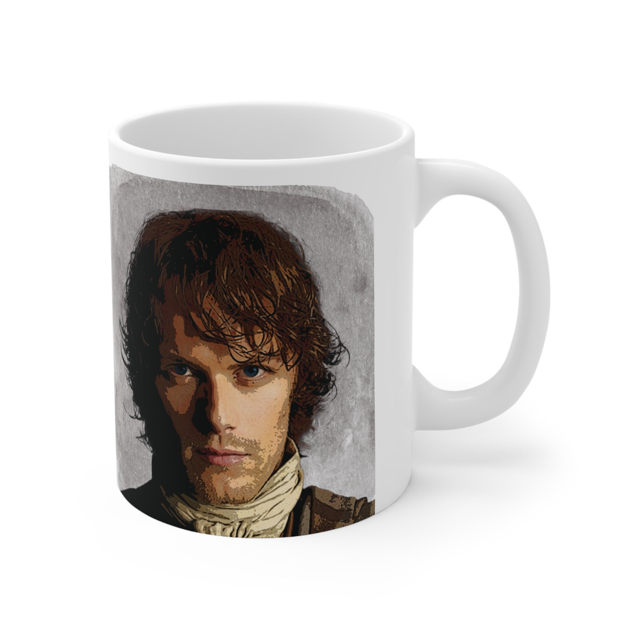 Funny Jamie Fraser Coffee Cup Outlander Mug Sam Heughan Scottish ...