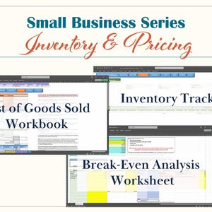 Excel Template Bundle: Inventory, COGS, Break-even Analysis (digital ...