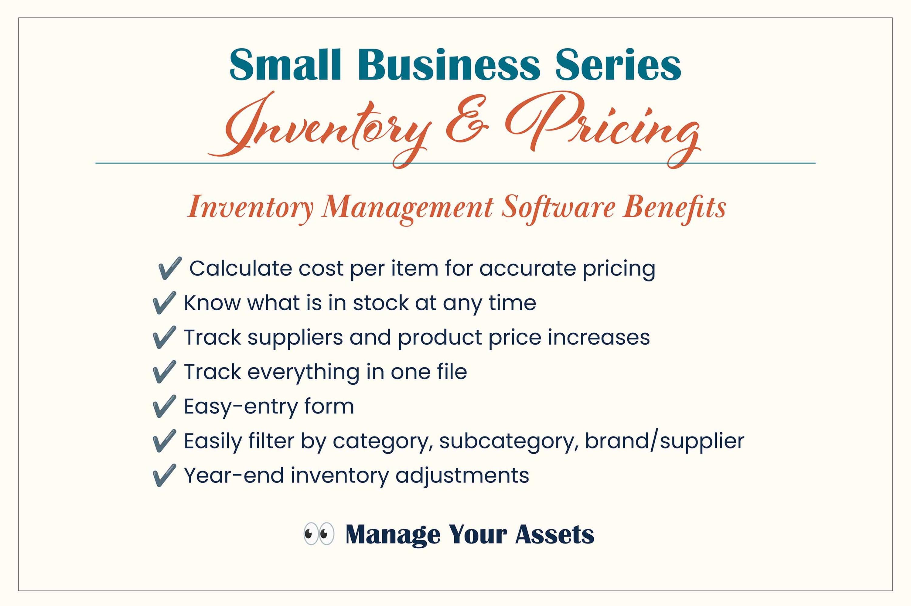 Excel Template Bundle: Inventory, COGS, Break-even Analysis (digital ...