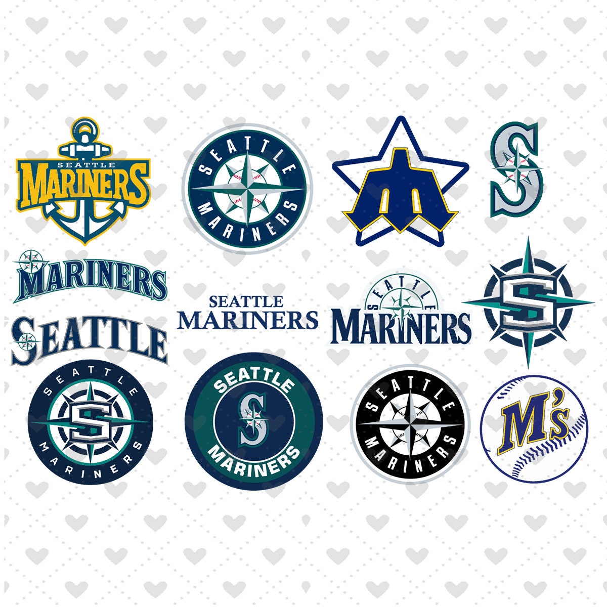 Seattle Mariners Logo MLB Baseball Svg Sport Svg Seattle | Etsy