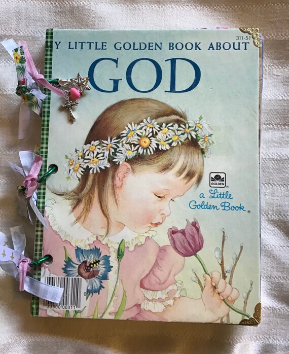 Journal My Little Golden Book About God | Etsy
