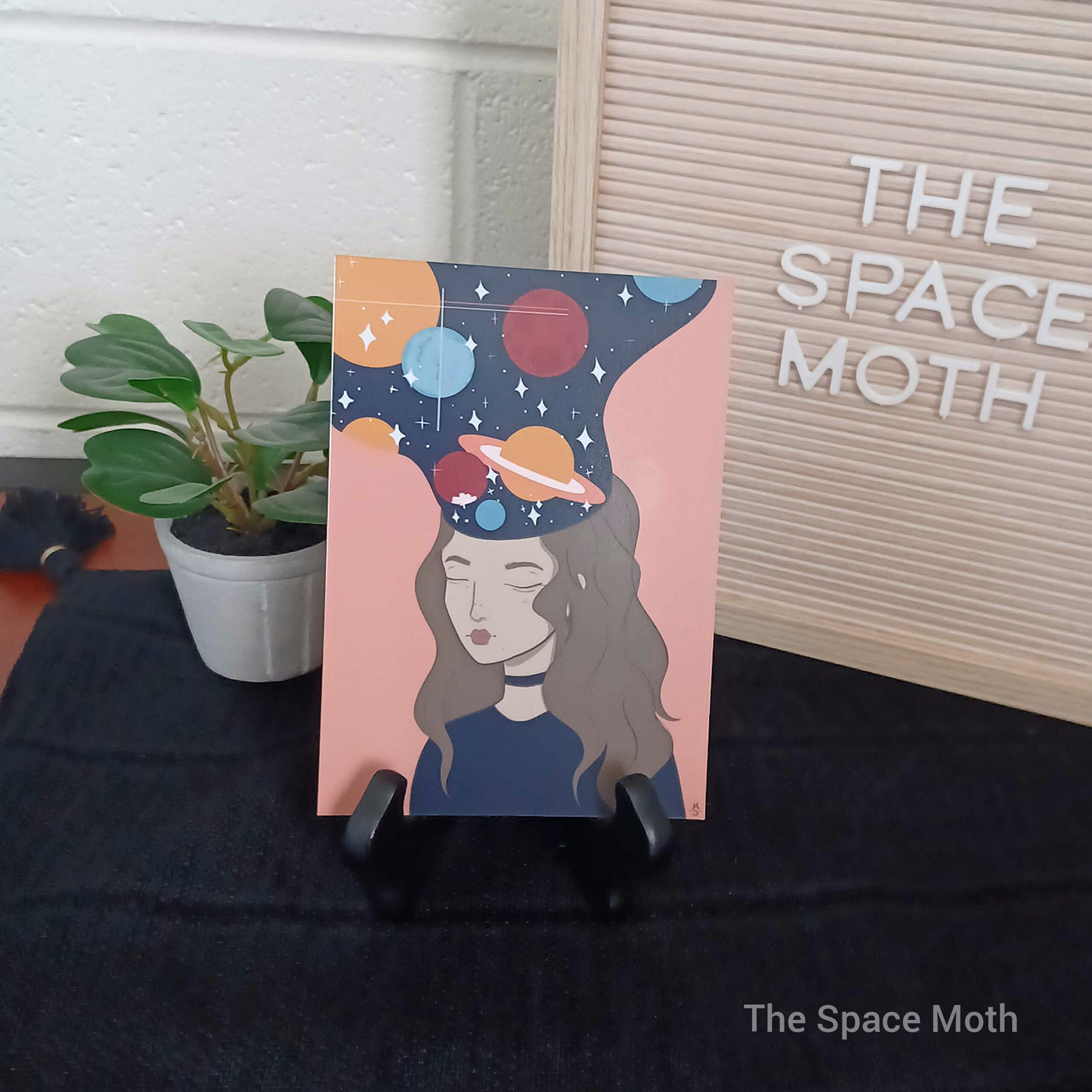 Space Girl Art Print, Wall Art, Desk Art, 4x6 Art Print, 5x7 Art Print ...