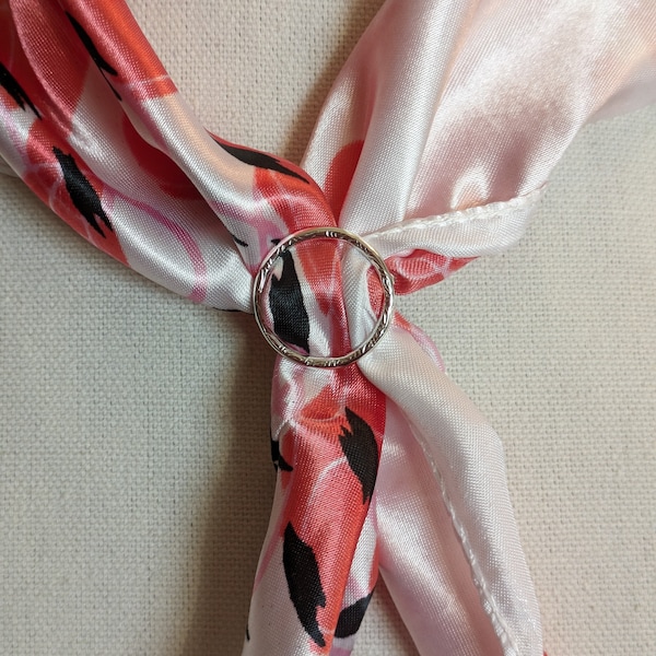 Silver Scarf Rings - Etsy