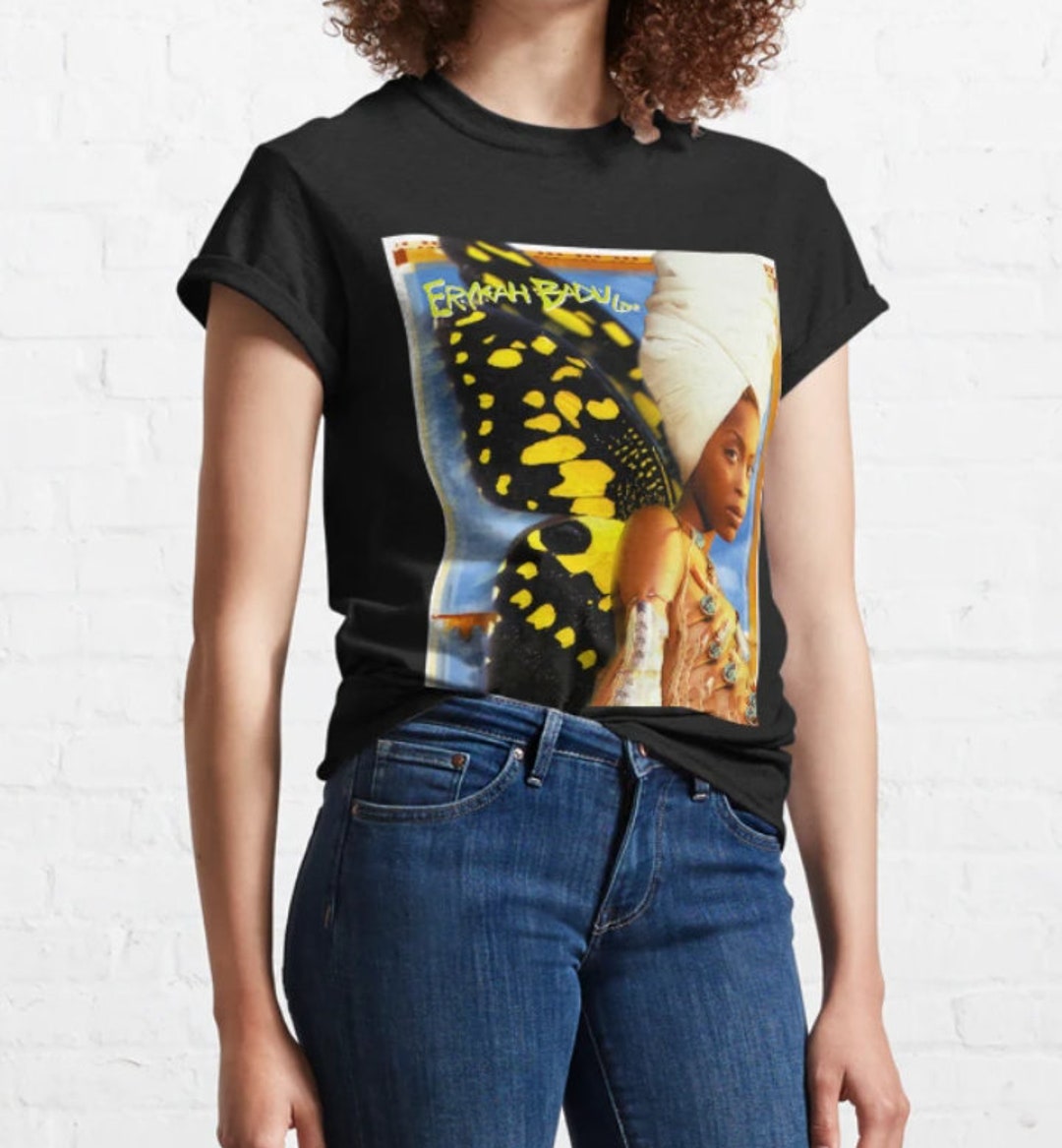 Erykah Badu Poster Png, Erykah Badu Graphic Shirt Design, Erykah Badu ...