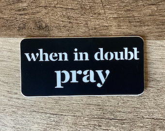 Pray Trust Wait Sticker, Just Pray Sticker, Bible Sticker Pack, Faith ...