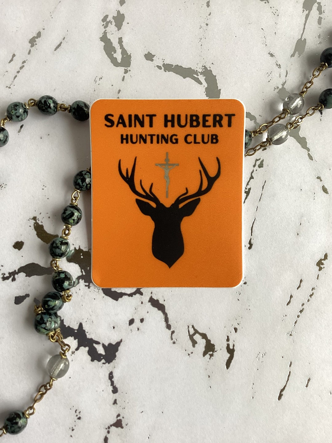 Saint Hubert Hunter Sticker: Catholic Patron Saint of Hunting - Etsy