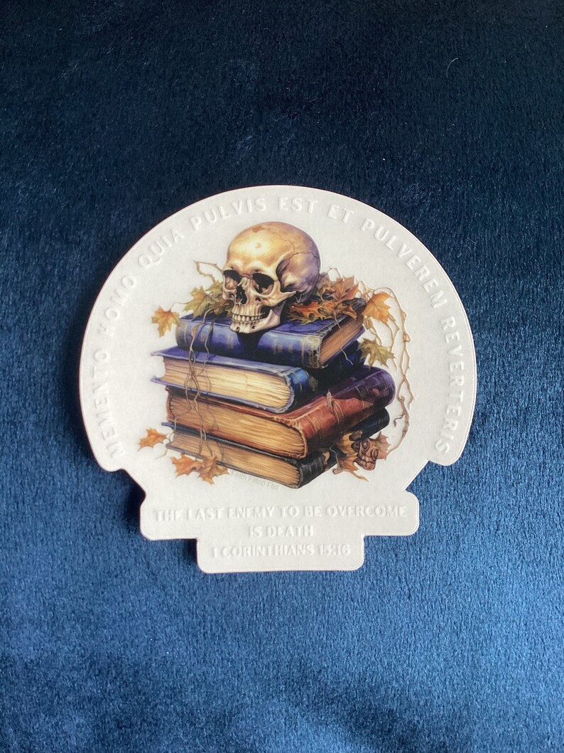 Clear Memento Mori Sticker Catholic Laptop Sticker - Etsy