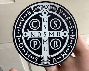 Catholic Car Magnet Color Saint Benedict Medal for Lockers or Fridge ...