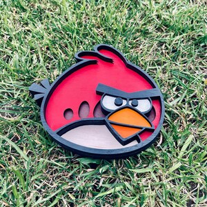Red - Angry Birds - Layered Laser Cut File - Digital Item - SVG + LBRN2 ...
