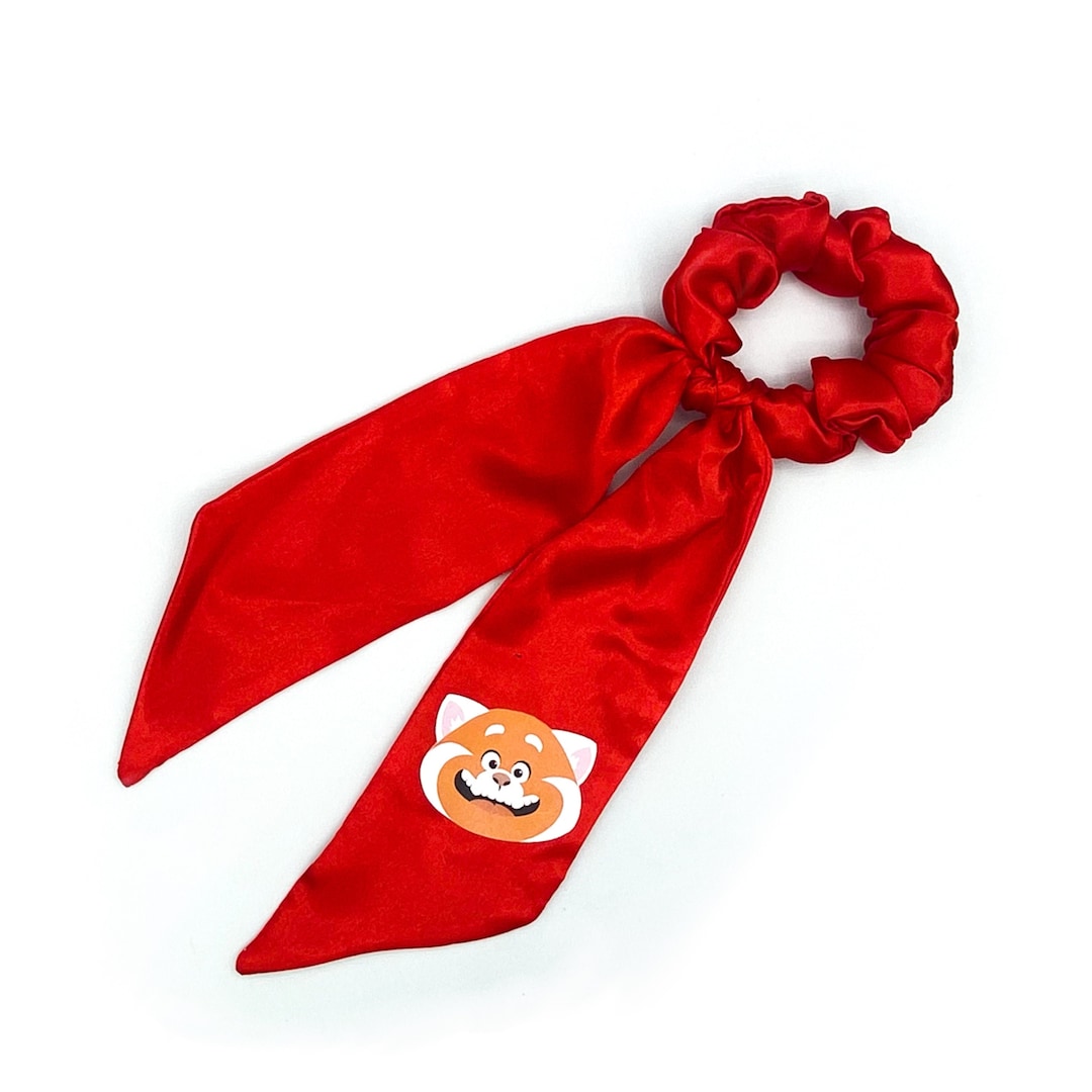 Turning Red Inspired Satin Scrunchie READY TO SHIP - Etsy