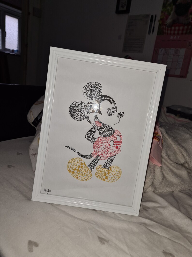 Mickey Mouse Mandala Drawing - Etsy