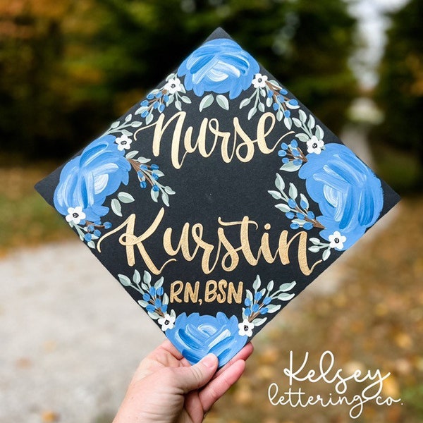 Floral Grad Cap - Etsy
