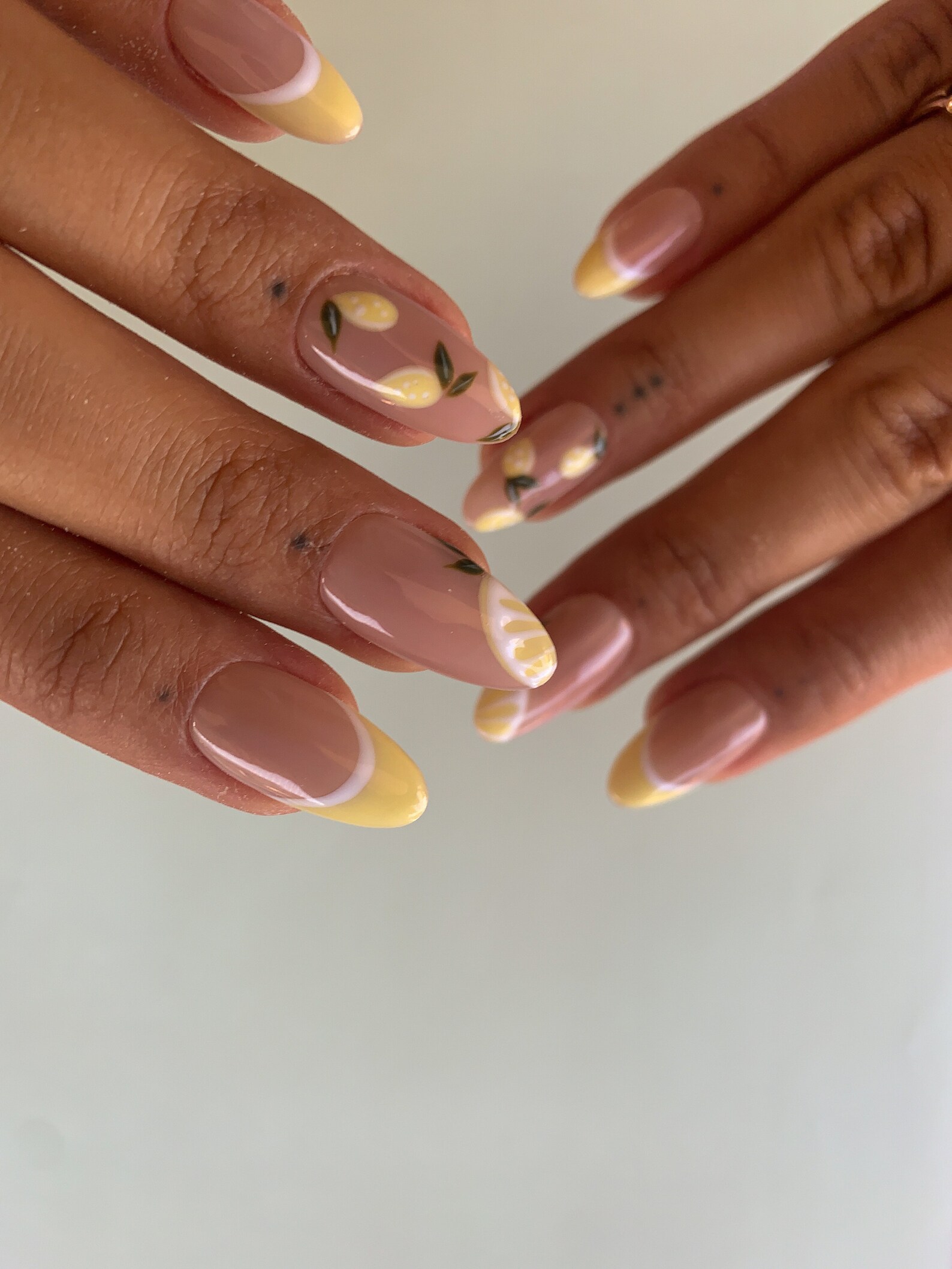 Press on Nails Pasta Al Limone Nayls HARD GEL BASE Press on Nails ...