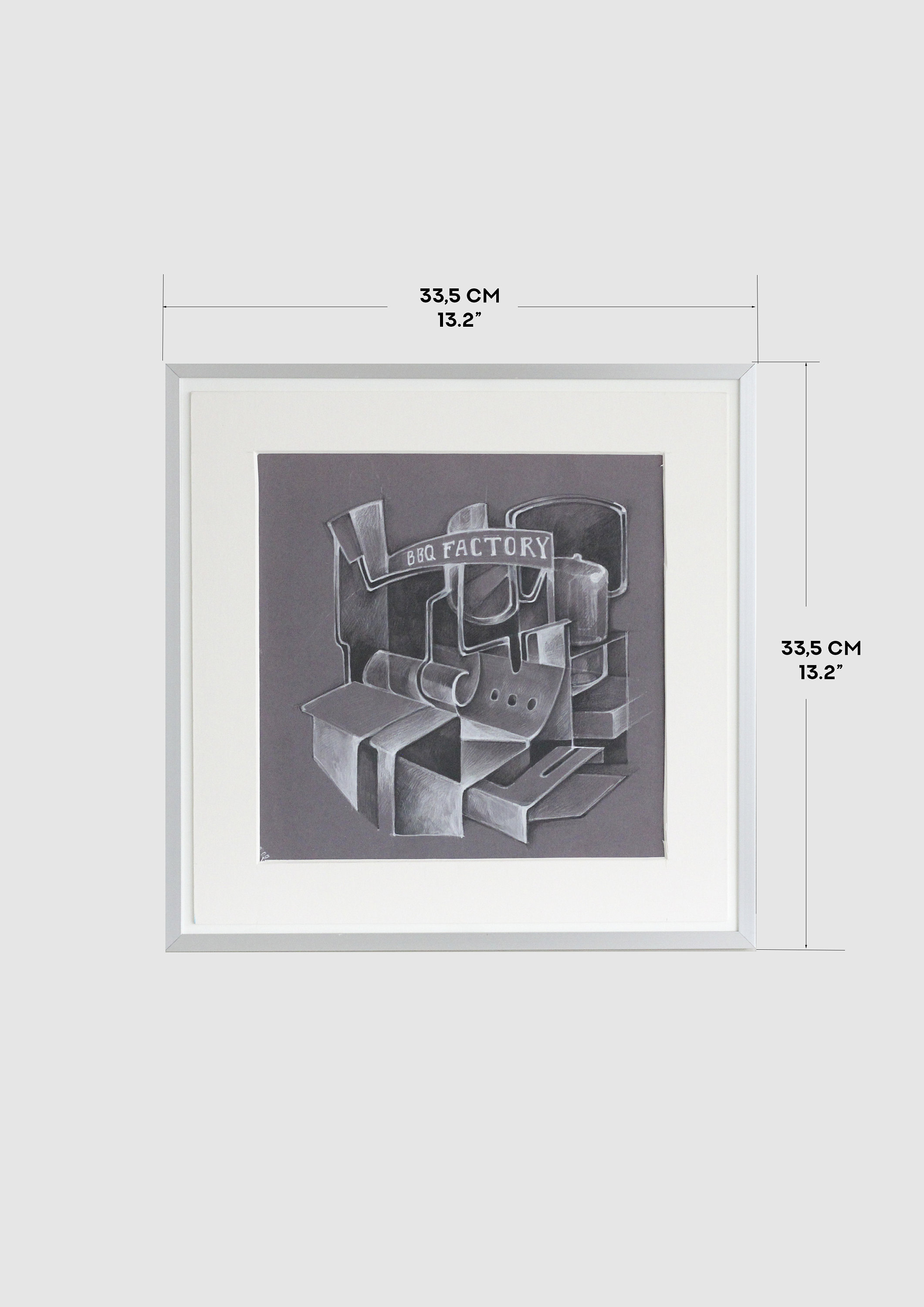 Original Abstract Pencil Drawing Cubic Modern Wall Art Black - Etsy