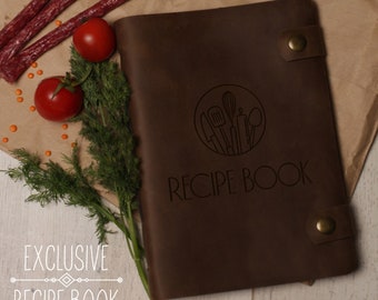 Leather Cook Book - Etsy