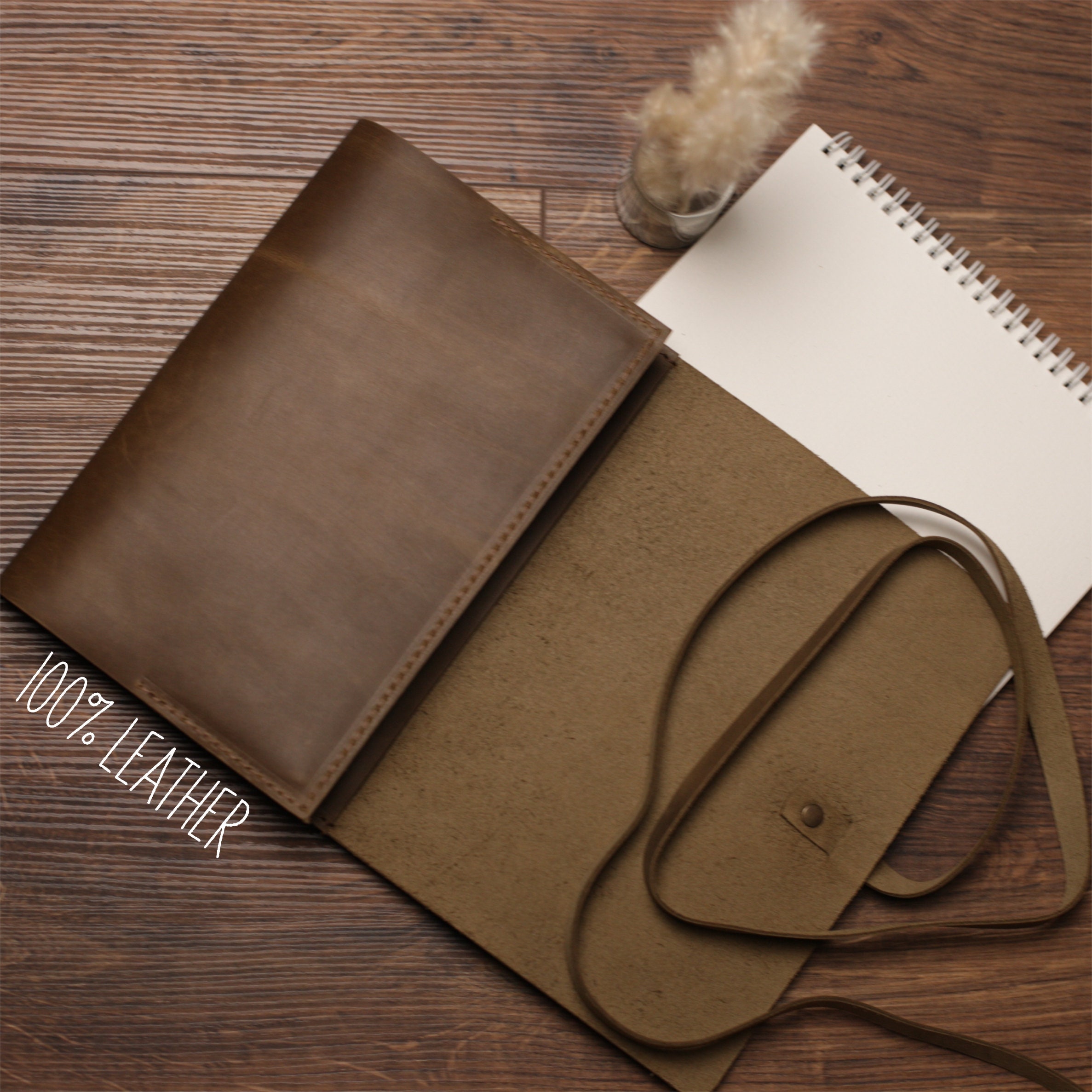 LEATHER BOOK COVER With Personalization Handmade Leather Book - Etsy