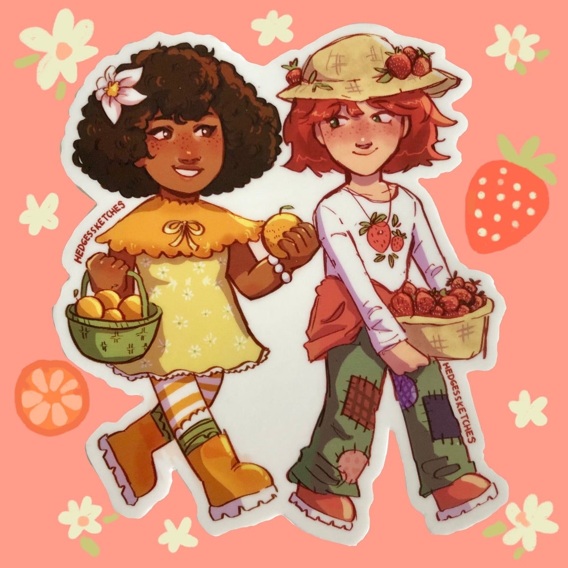 Fruity Friends Vinyl Sticker - Etsy