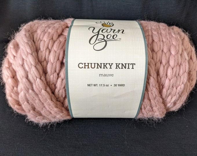 Yarn Bee Chunky Knit in Mauve - Etsy