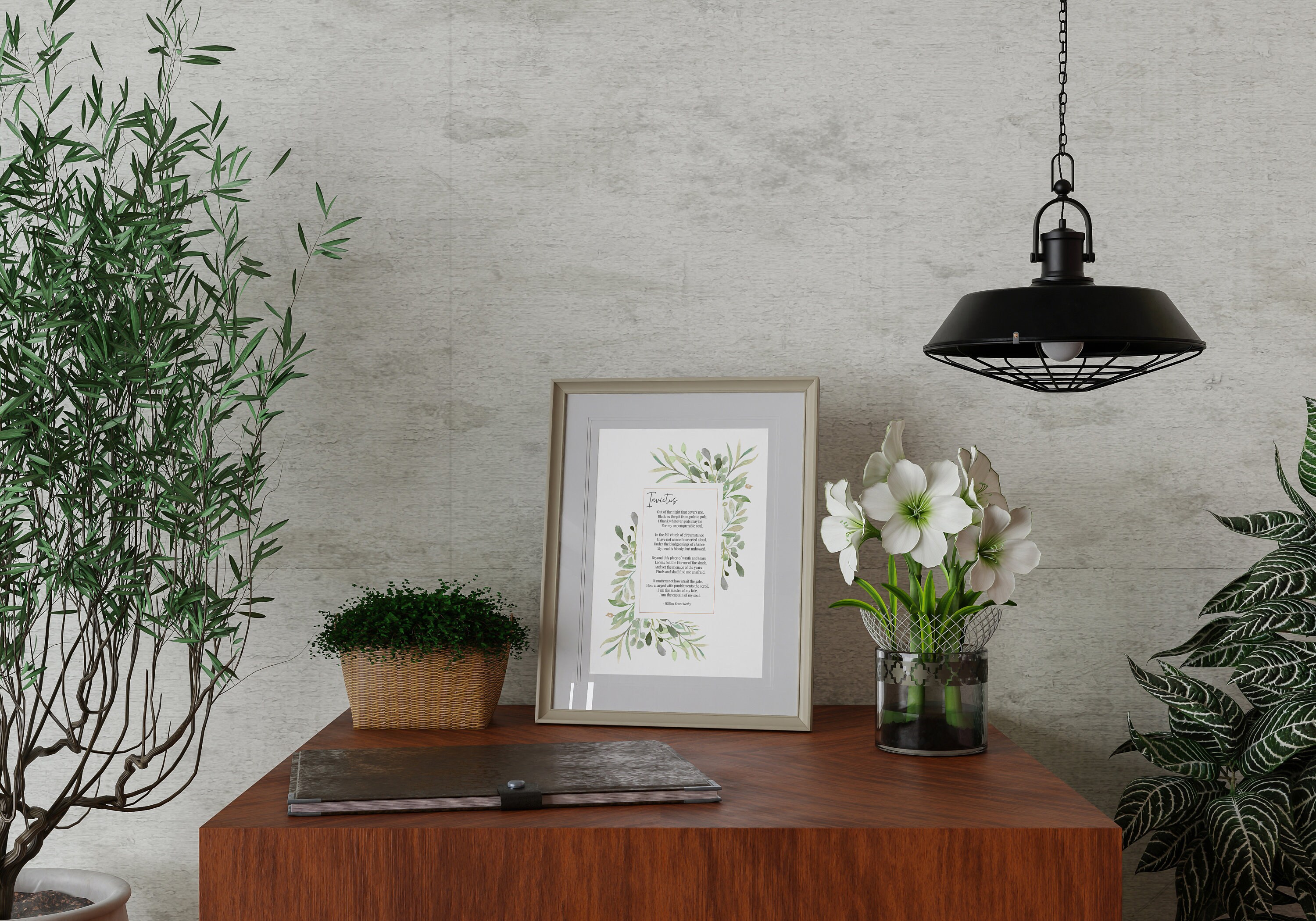 Invictus William Ernest Henley Print Framed Print Canvas - Etsy