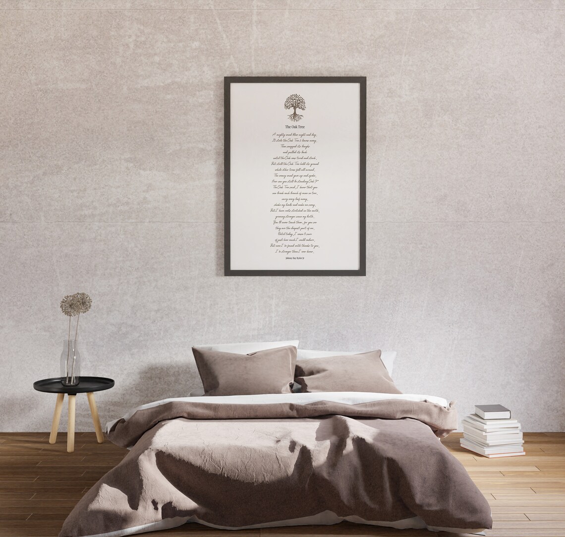 The Oak Tree Poem by Johnny Ray Ryder Jr. Print / Canvas / | Etsy Canada