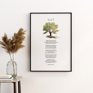 The Oak Tree Poem by Johnny Ray Ryder Jr. Print / Canvas / Framed Print ...