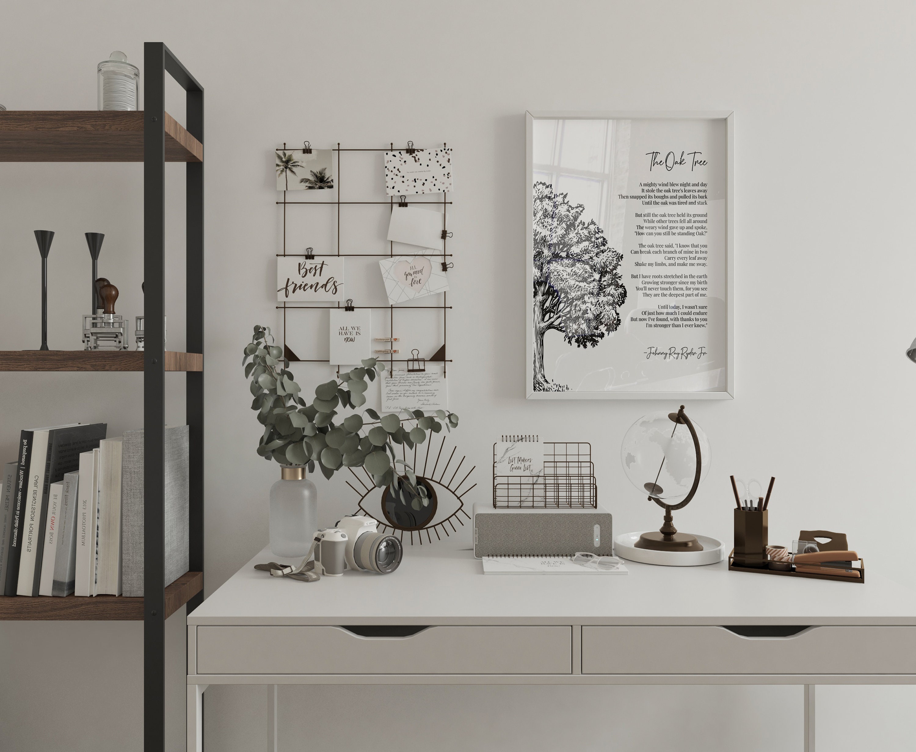 The Oak Tree Poem by Johnny Ray Ryder Jr. Print / Canvas / Framed Print ...