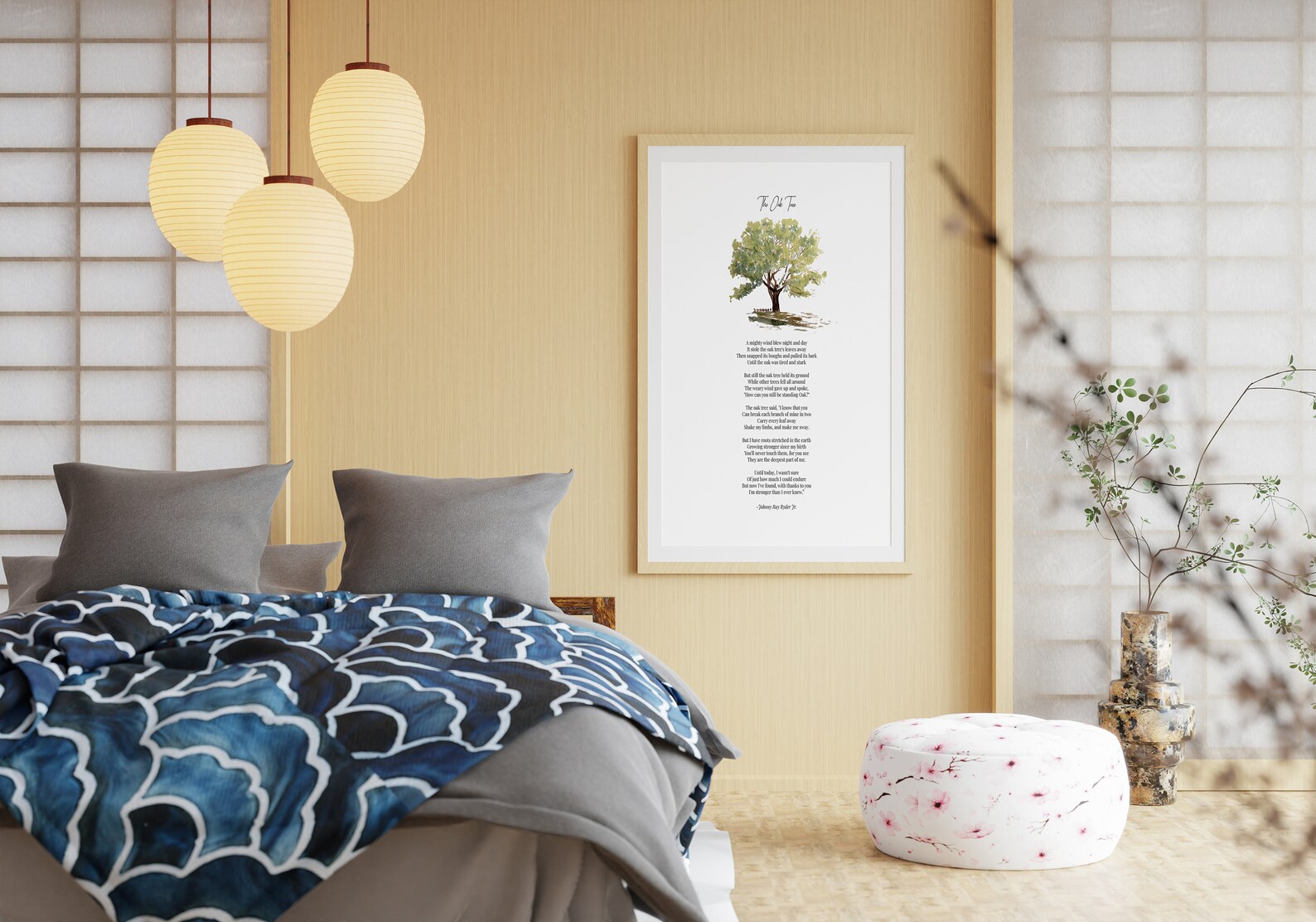 The Oak Tree Poem by Johnny Ray Ryder Jr. Print / Canvas / Framed Print ...