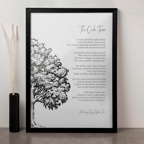Oak Tree Poem - Etsy