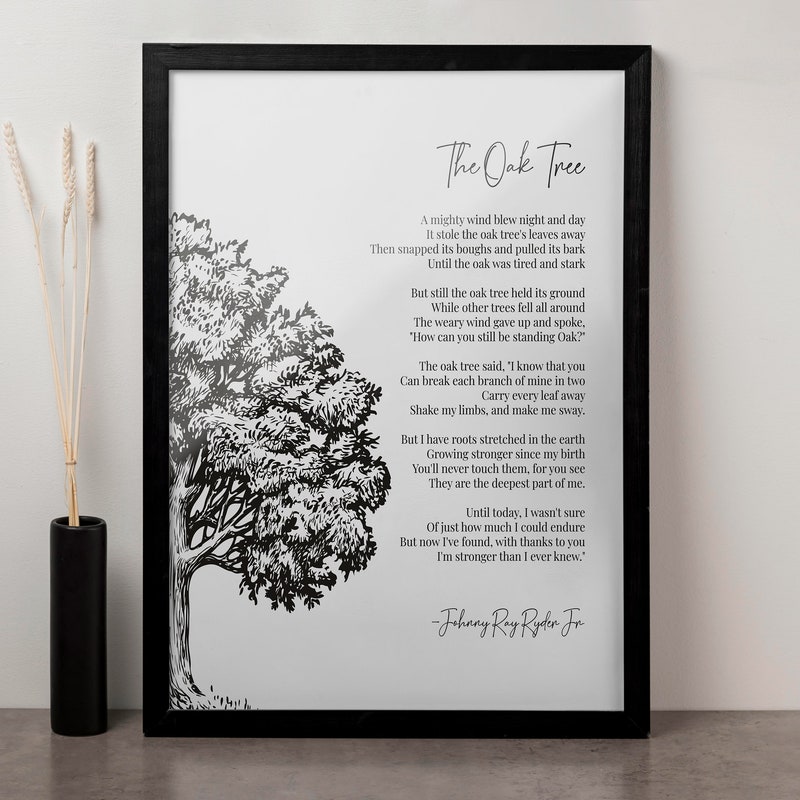 Oak Tree Poem - Etsy