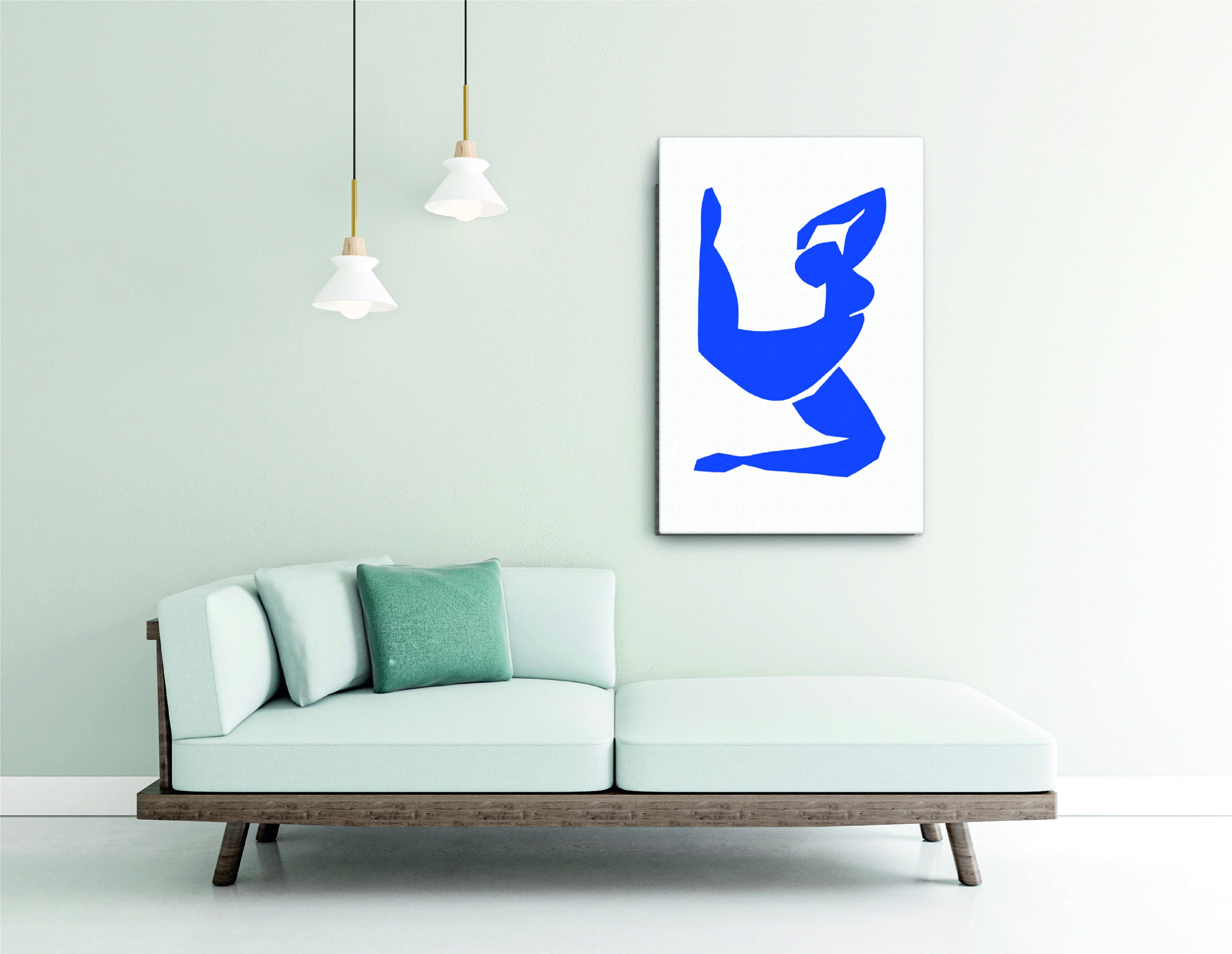 Matisse Inspired Minimalist Yoga Pose Framed Art Mid - Etsy UK
