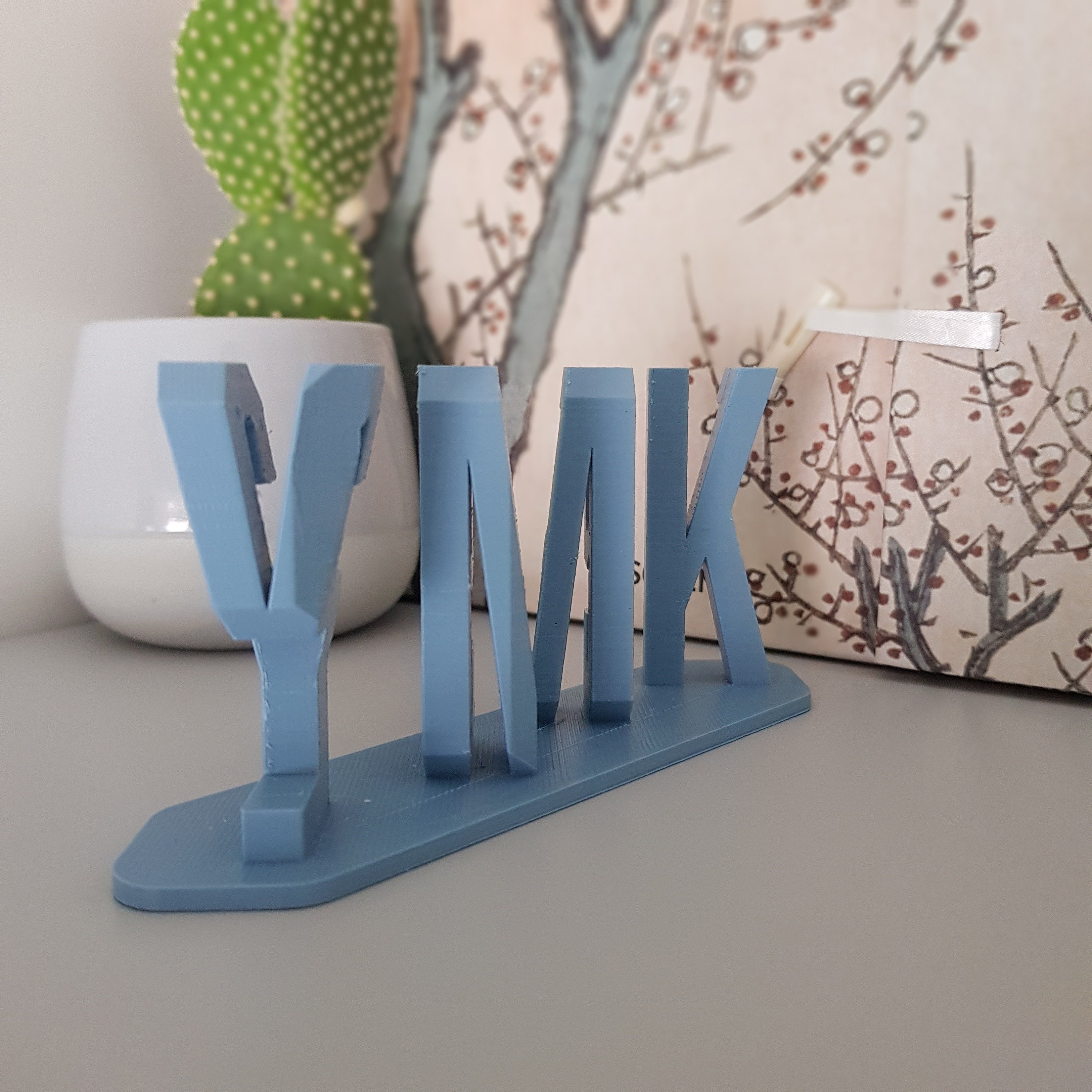 3D Printed Optical Illusion With Your Own Text | Customizable in Color ...