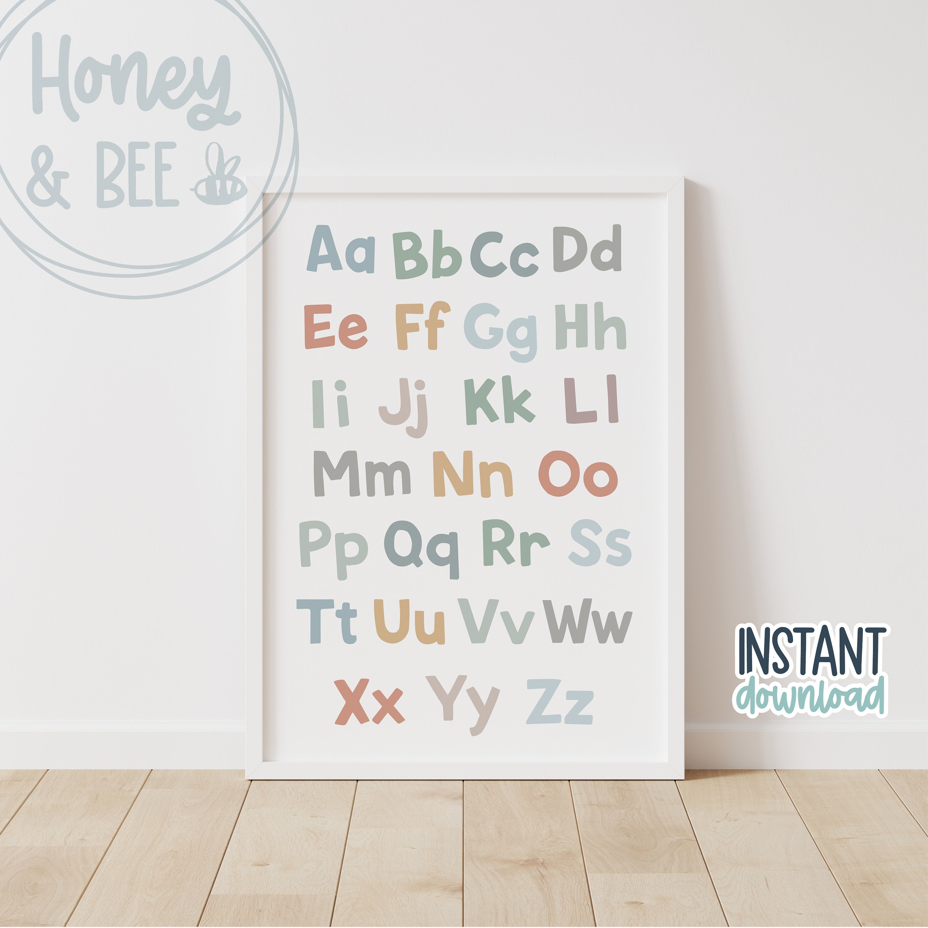 INSTANT DOWNLOAD | Alphabet, ABC, Digital Download, Home School ...