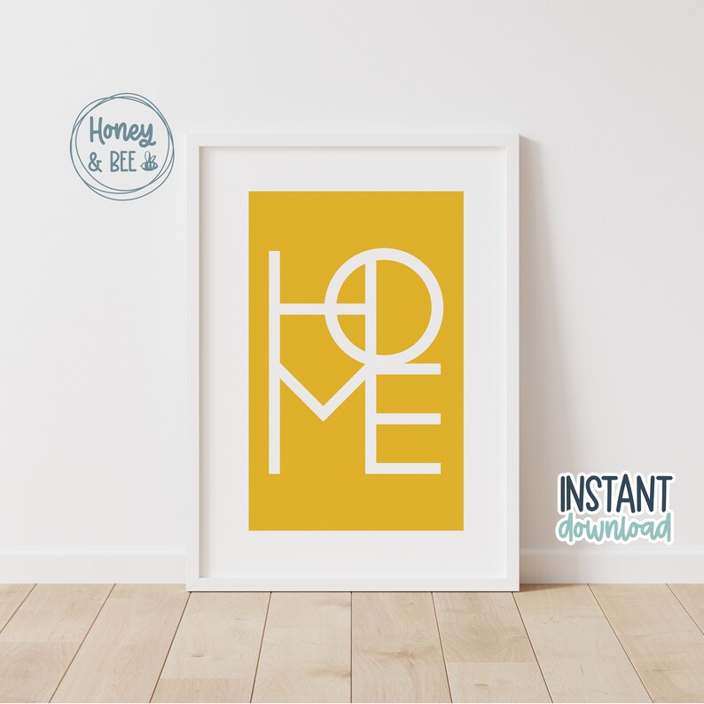 HOME Print Instant Download Printable Modern Wall Art - Etsy