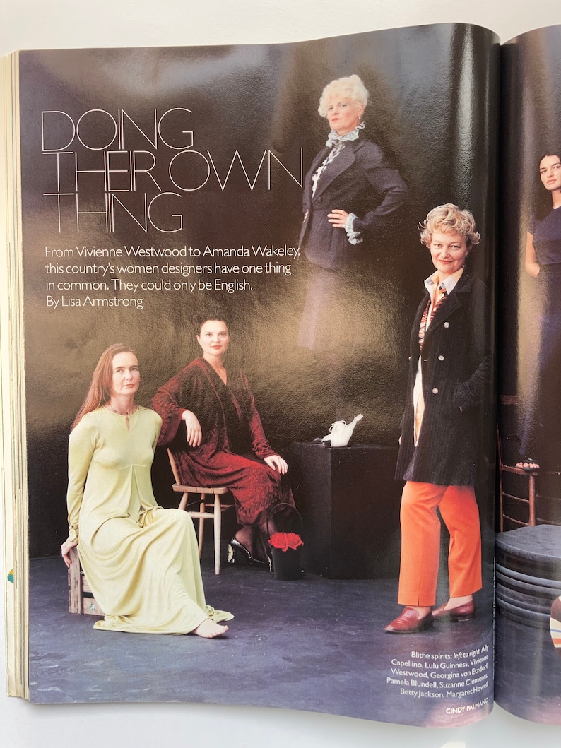 Vogue Magazine UK, January 1997. Patsy Kensit Cover, Liam Gallagher ...