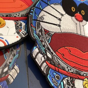 PATCHLAB Cyberpunk #8 Mecha Cat PVC Morale Patches Hook and Loop | Embroidered Patches | Hook ...