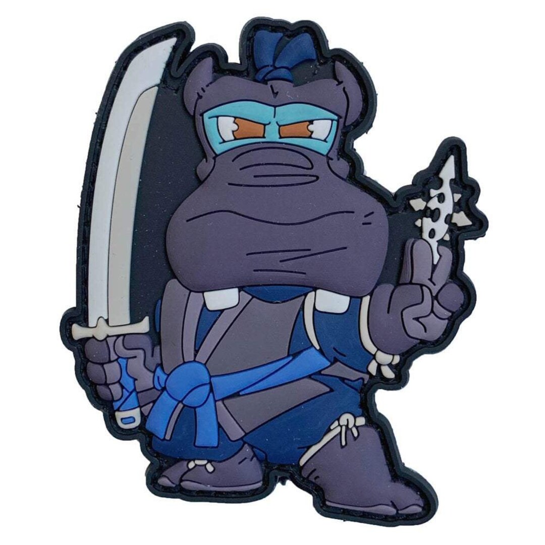 PATCHLAB Hippo Squad - Ninja PVC Morale Patches | Hook and Loop Patches | Patches for Backpacks ...