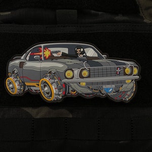 PATCHLAB Cyberpunk Cars 1 PVC Morale Patches Velcro Embroidered Patches ...