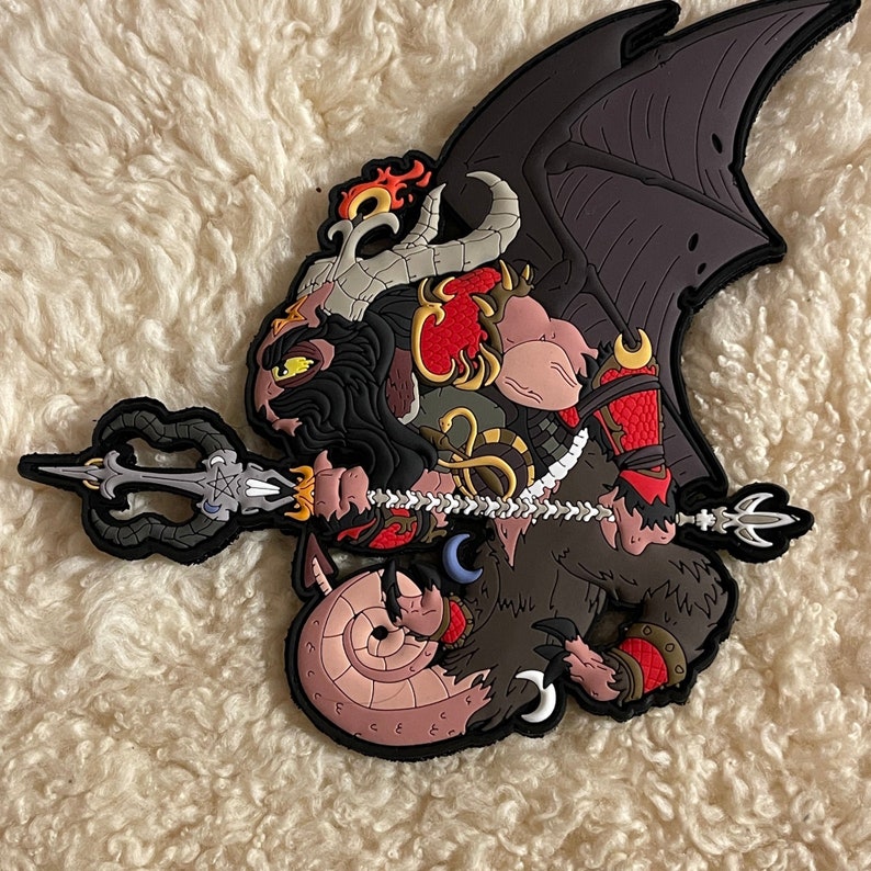 PATCHLAB Chameleon Legion #114 Satan Demon PVC Morale Patches Hook and ...