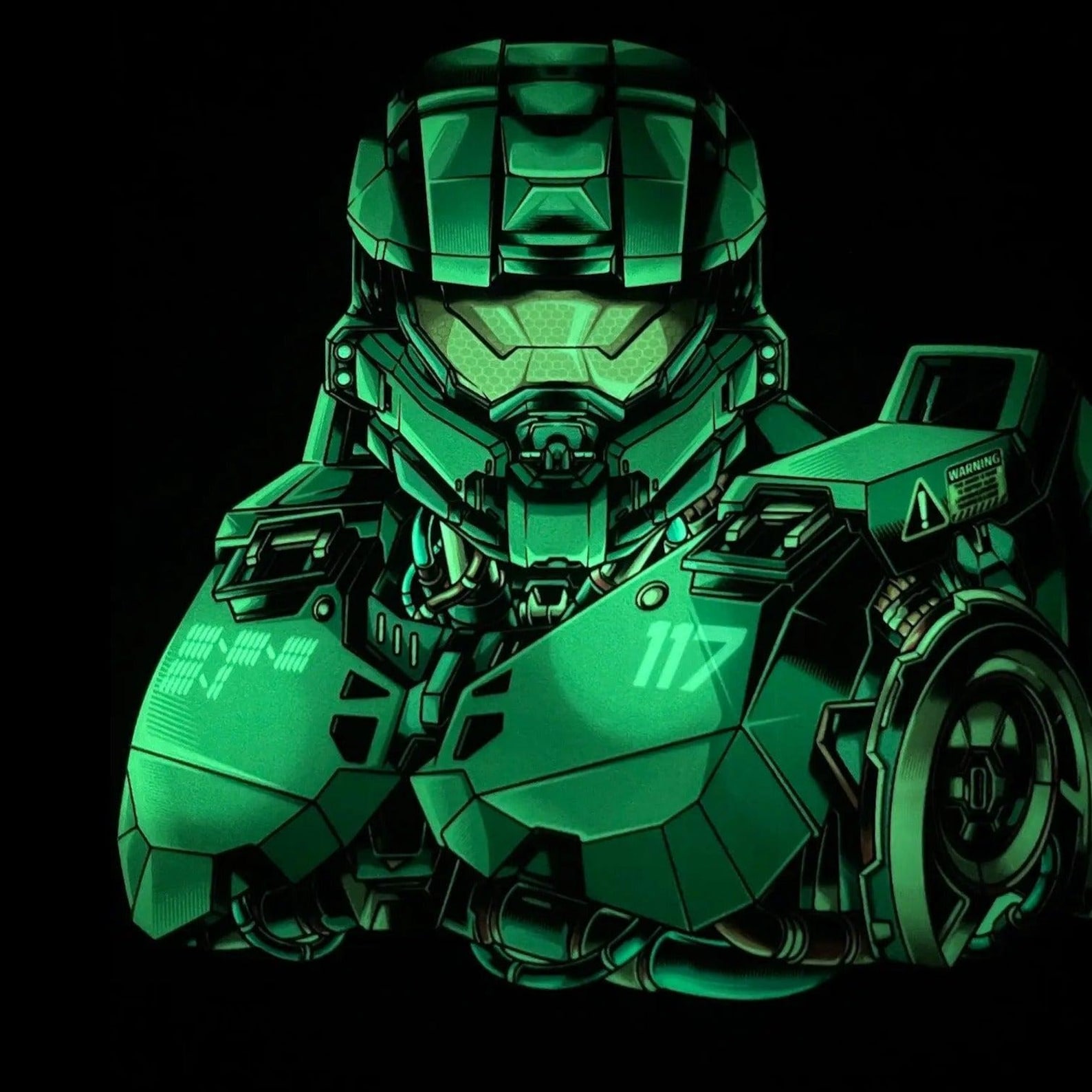 ALPHA #7 MECHA 117 Morale Patch Hook Scifi Cyber Army Airsoft Military ...